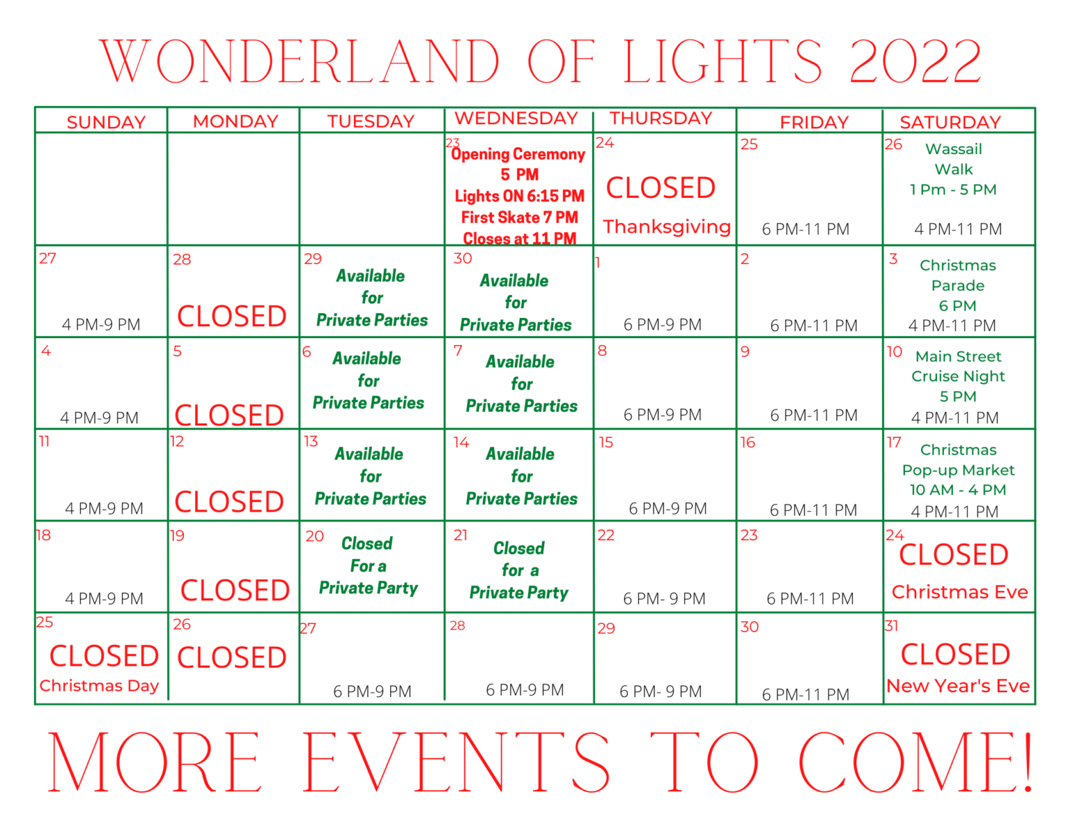 Wonderland of Lights - Greater Marshall Chamber of Commerce